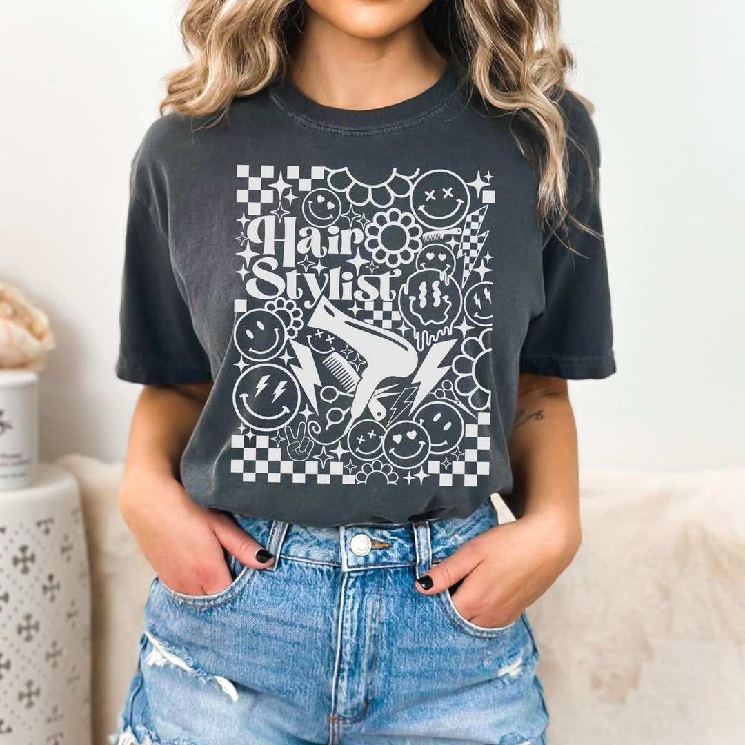 Comfort Colors Hair Stylist Shirt, Hair Stylist Gift, Hairapist Shirt ...
