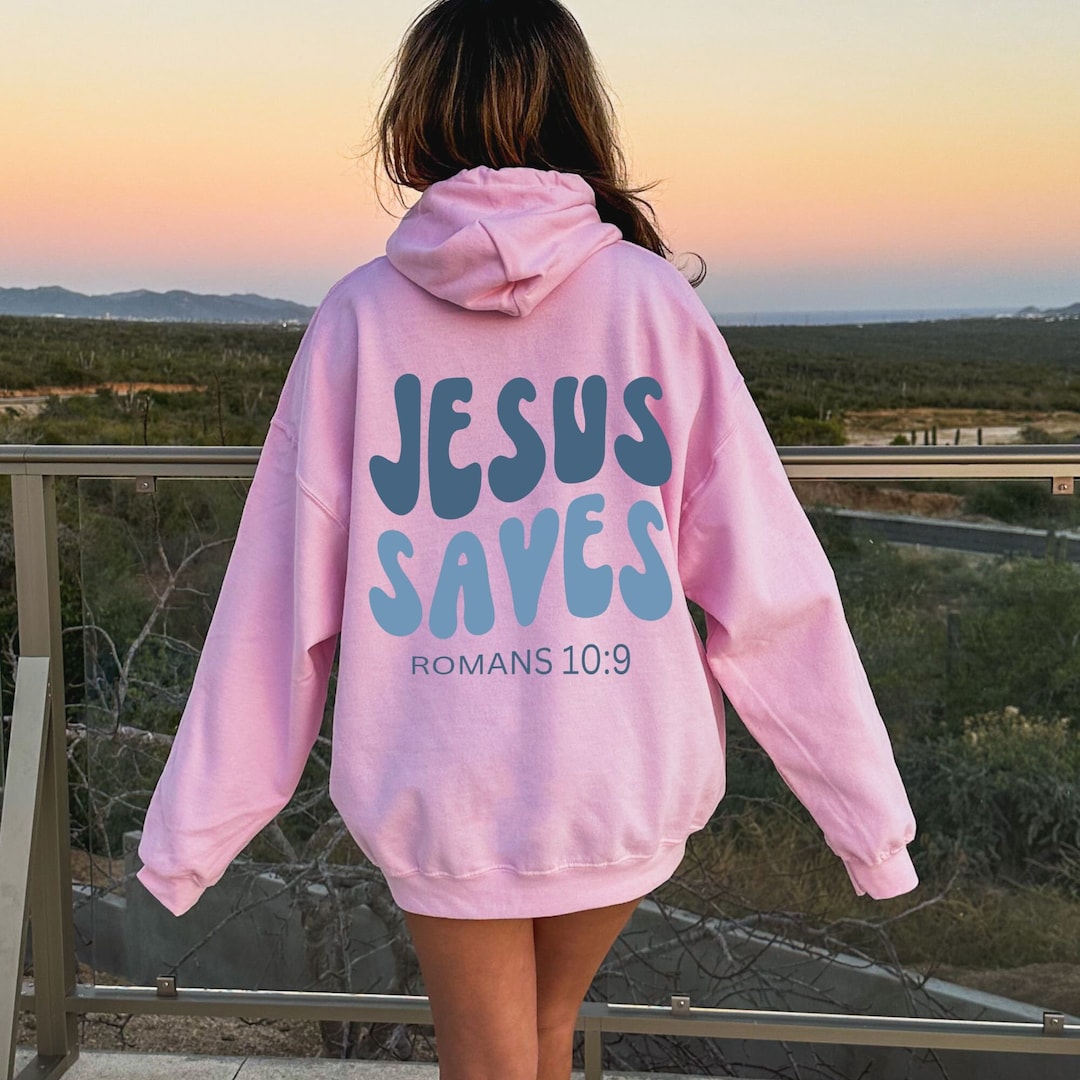 Jesus Saves Hoodie Bible Verse Christian Hoodie Preppy Christian ...