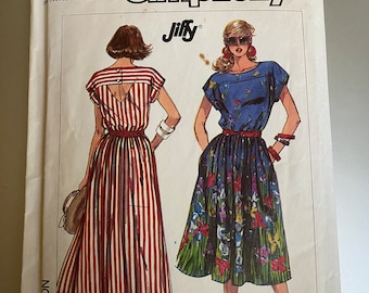 70s Simplicity 8682 Jiffy Pattern Misses Shift Dress Size 14 - Etsy
