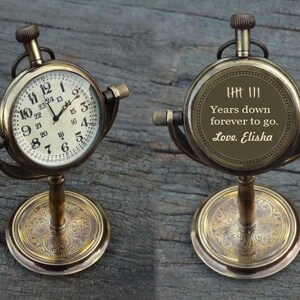 Personalized Retirement Desk Clock Retirement Gift, Mom-dad Retirement ...