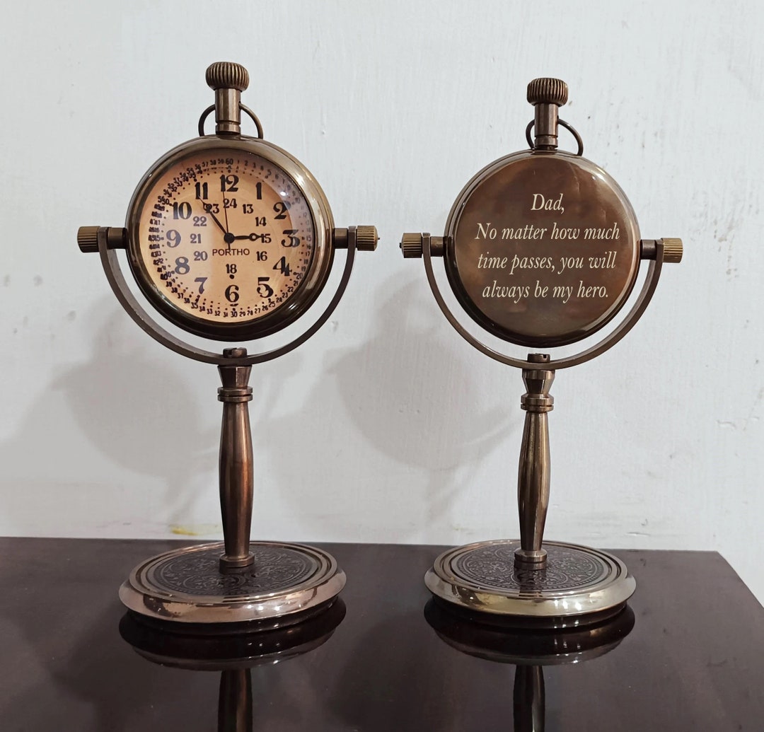 Personalized Retirement Desk Clock Retirement Gift, Mom-dad Retirement ...