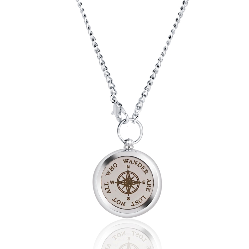 Personalized Compass Necklace Working Compass Necklace gift - Etsy