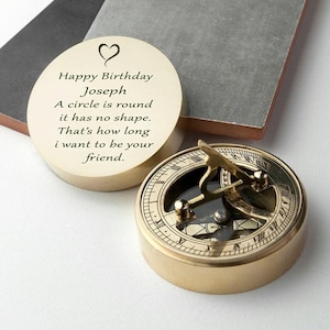 Personalized Sundial Compass - Retirement and Anniversary Gift ...