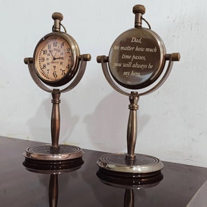 Personalized Retirement Desk Clock Retirement Gift, Mom-dad Retirement ...