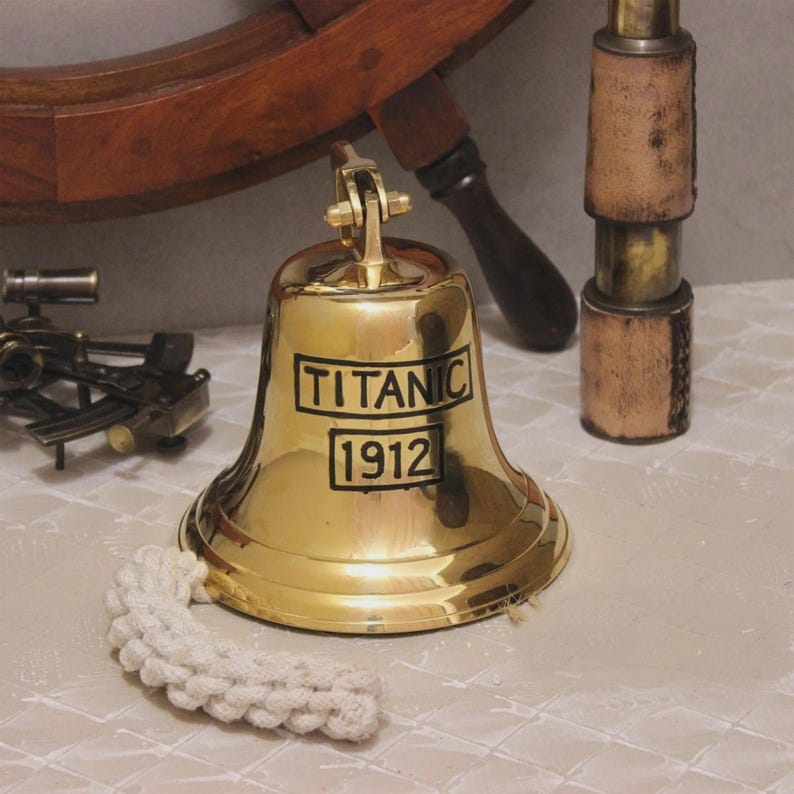 Buy Personalized Brass Bell: Engraved Nautical Home Decor, Cancer Gift ...