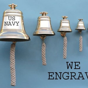 Personalized Ship Bells Perfect for Home Boat Pub Restaurant Hotel ...