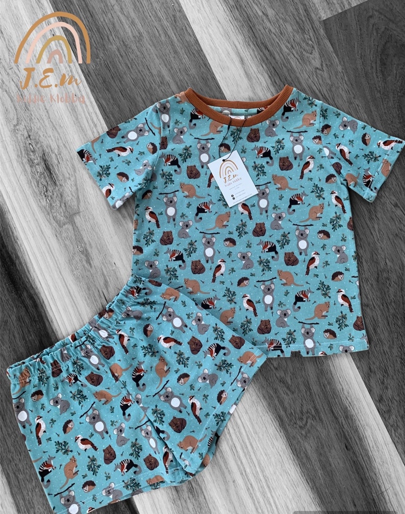 Aussie Animals Short or Long Sleeved Handmade 100% Organic Cotton ...