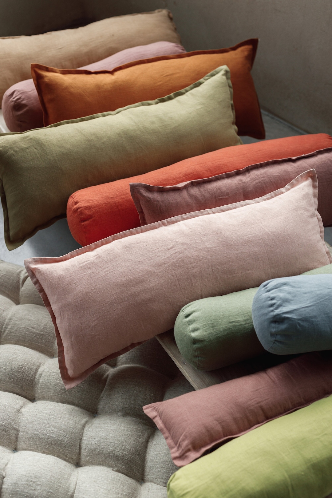 Lumbar Pillow Cover, Extra Long Throw Pillow Cover, Custom Size Pillow ...