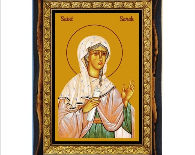 Beautiful Vintage Saint SARAH Religious Medal in Metal and Enamel - Etsy