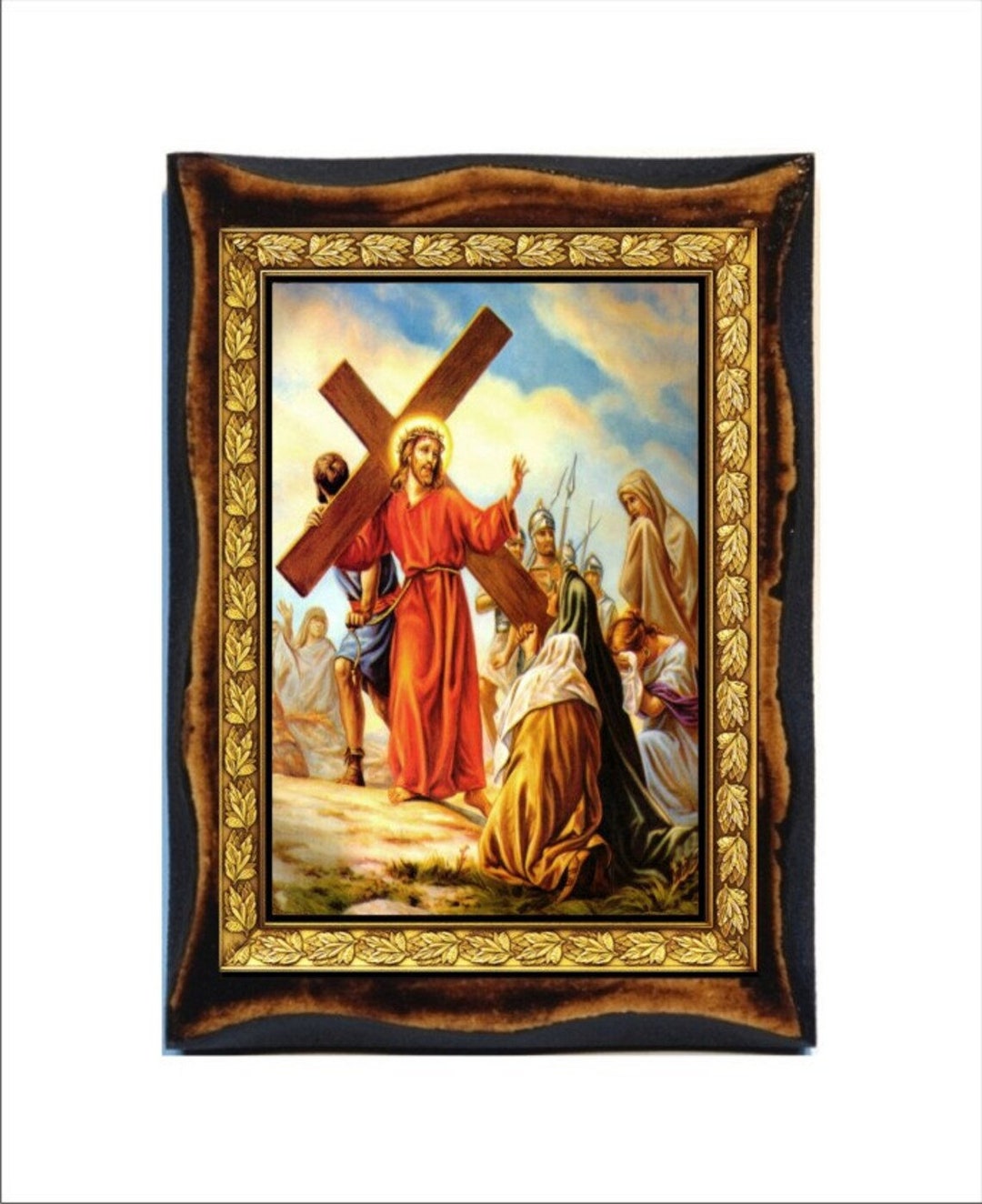 Jesus Comforts the Weeping Women - Jesus Carries His Cross and Comforts ...