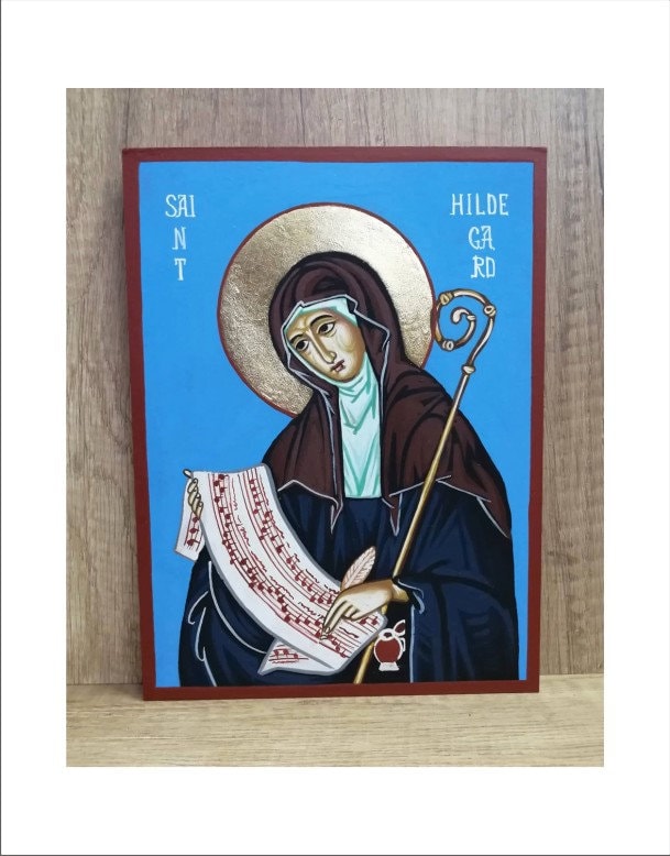 Hildegard von Bingen Saint Hildegard Sancta Hildegardis - Etsy.de