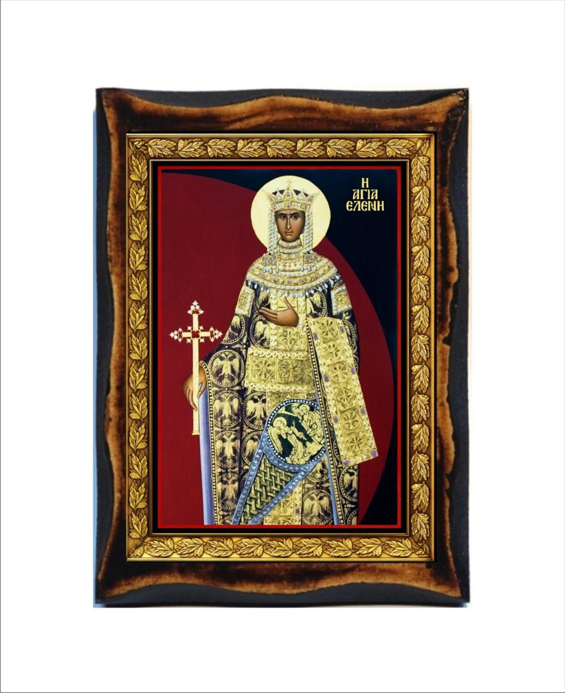 Saint Helena - Holy Card - Handmade Wood Plaque - Etsy