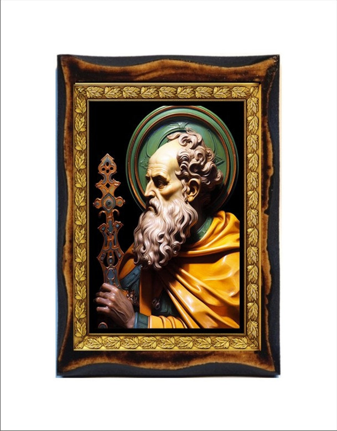 Saint Cletus of Rome - Holy Card - Handmade Wood Plaque - Etsy
