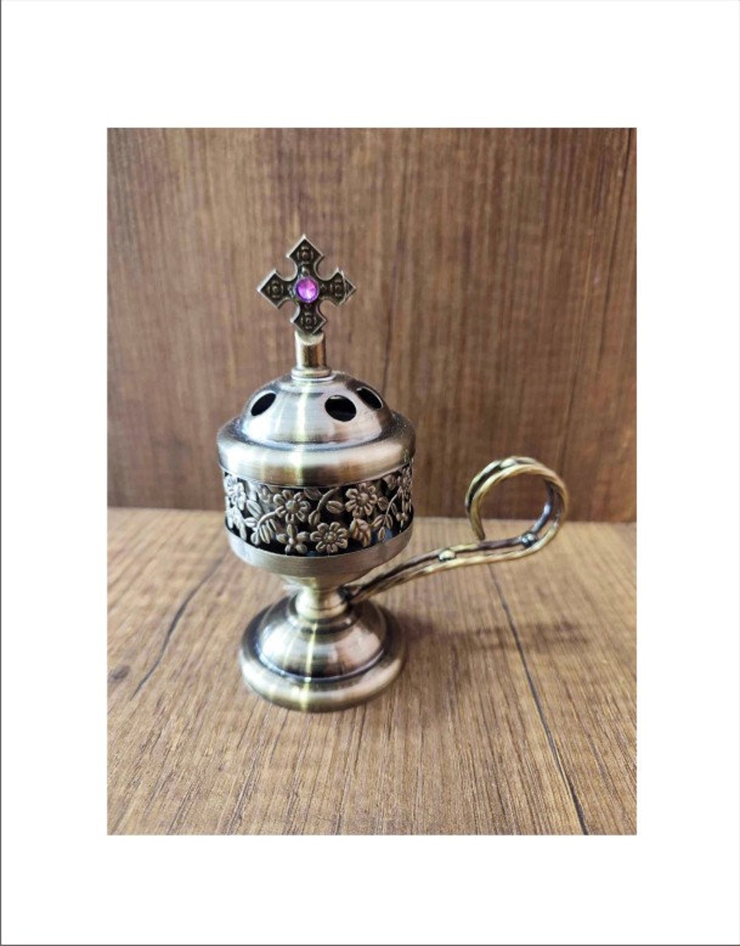 Metal Censer Old Bronze - Thurible - Incense Burner Censer Orthodox ...