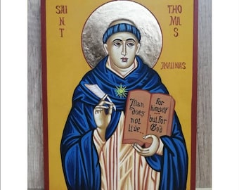Thomas Aquinas Icon - Etsy