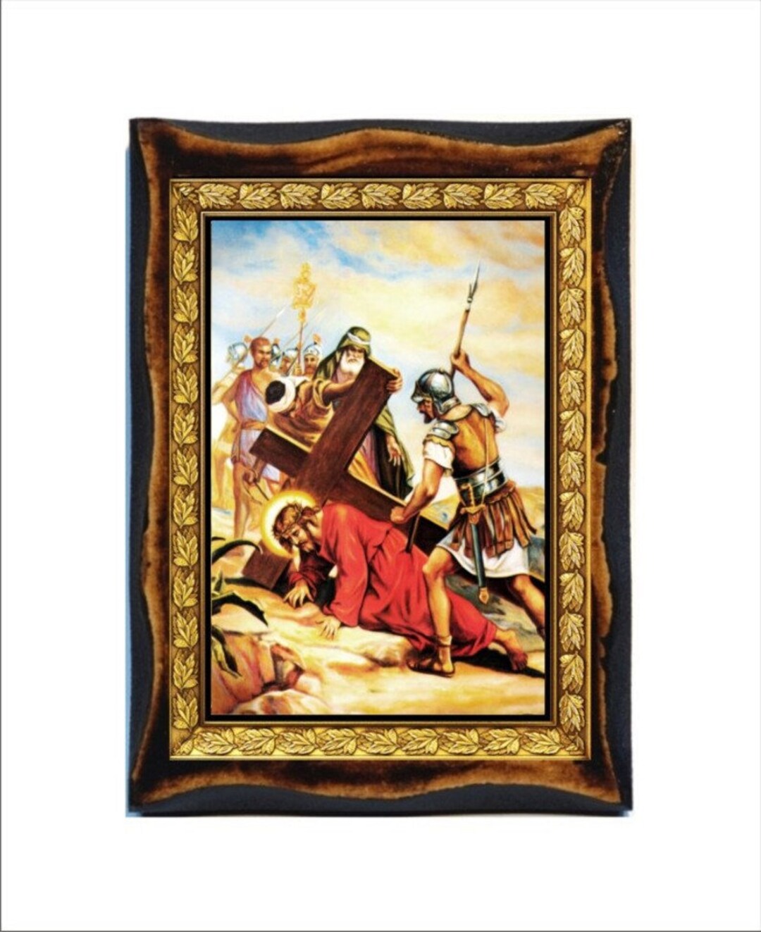 First Fall of Jesus - Jesus Falls the First Time - Stations of the ...
