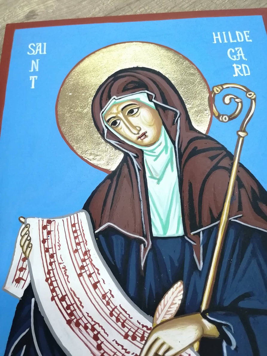 Hildegard von Bingen Saint Hildegard Sancta Hildegardis - Etsy.de