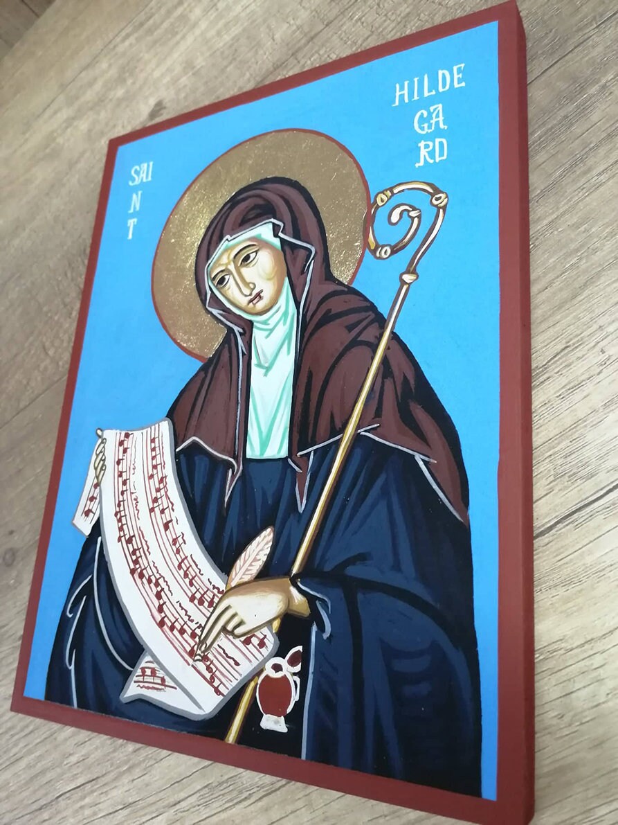 Hildegard von Bingen Saint Hildegard Sancta Hildegardis - Etsy.de