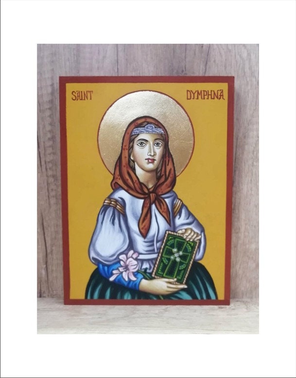 Saint Dymphna Santa Dinfna Dymphne De Geel Lily of Éire Święta Dymfna ...