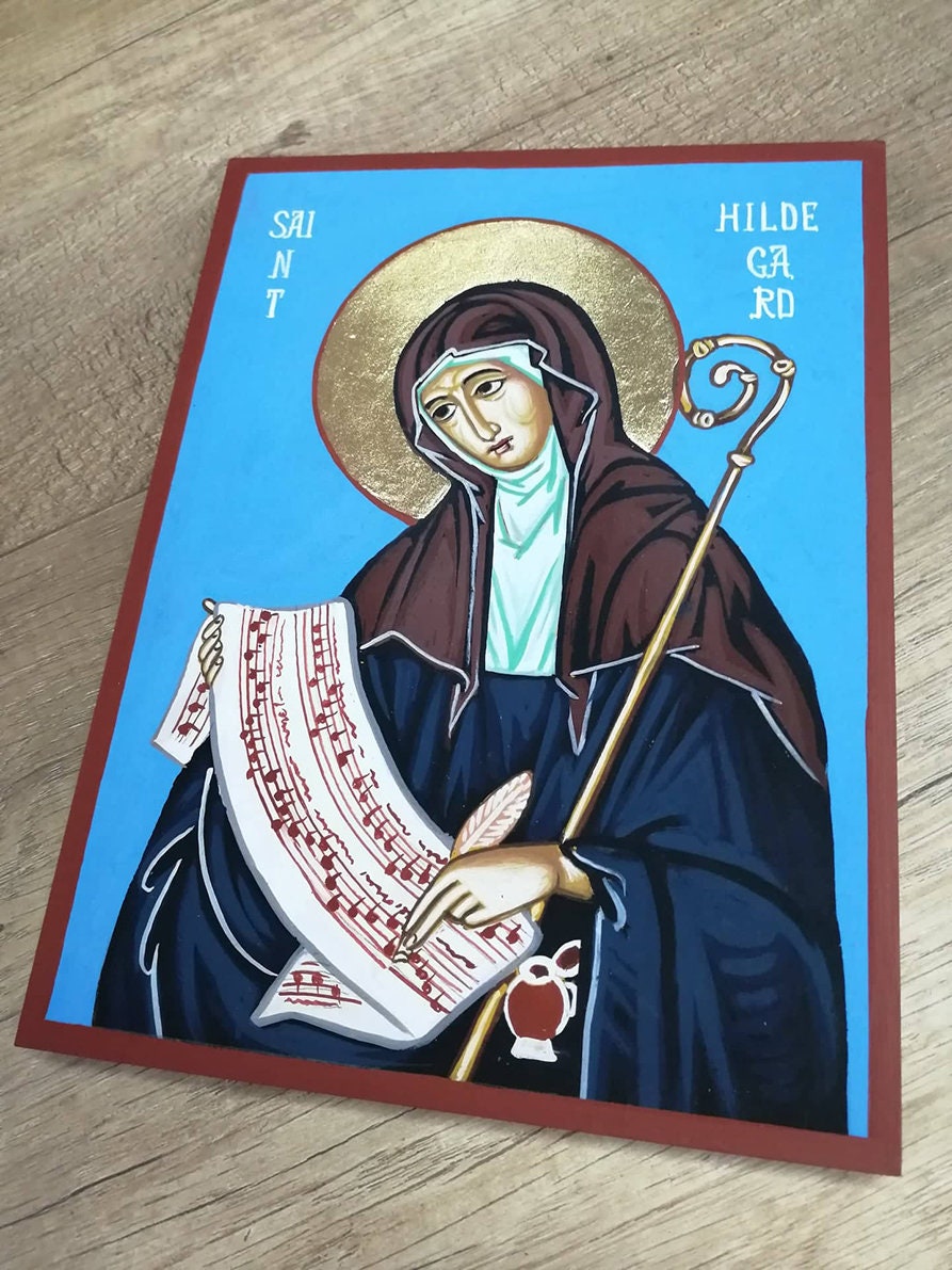 Hildegard von Bingen Saint Hildegard Sancta Hildegardis - Etsy.de