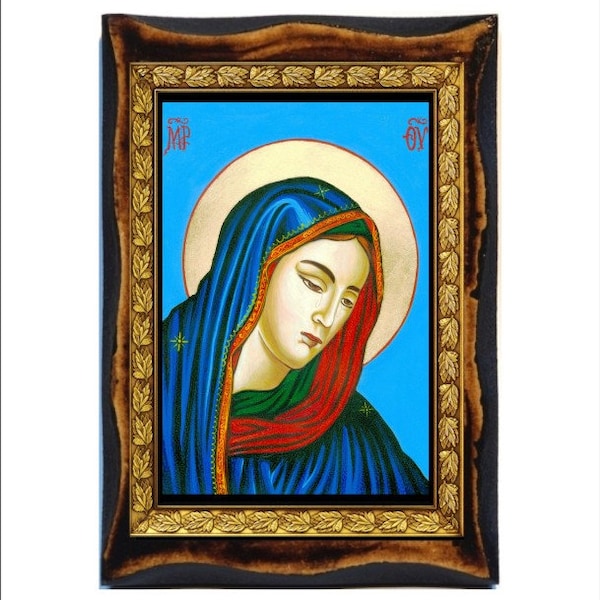 Crying Madonna Card - Etsy