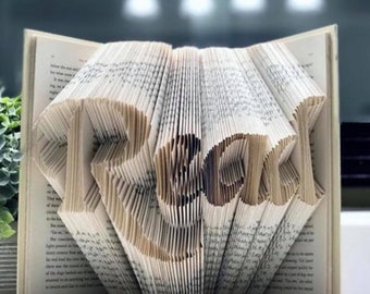 Folded Book Art Read - Etsy