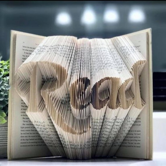 Read Folded Book Art - Etsy