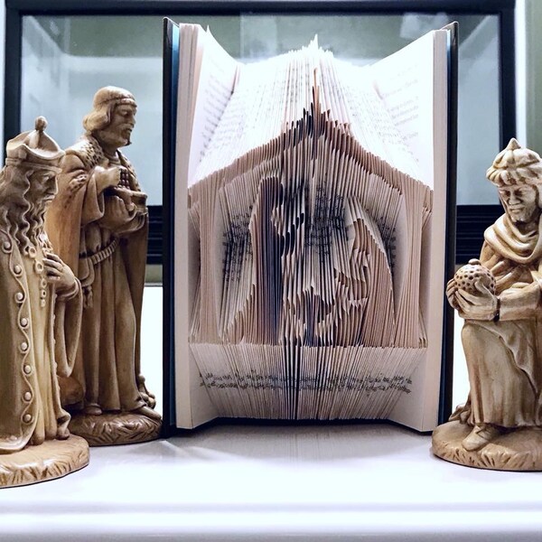 Book Folding Nativity - Etsy