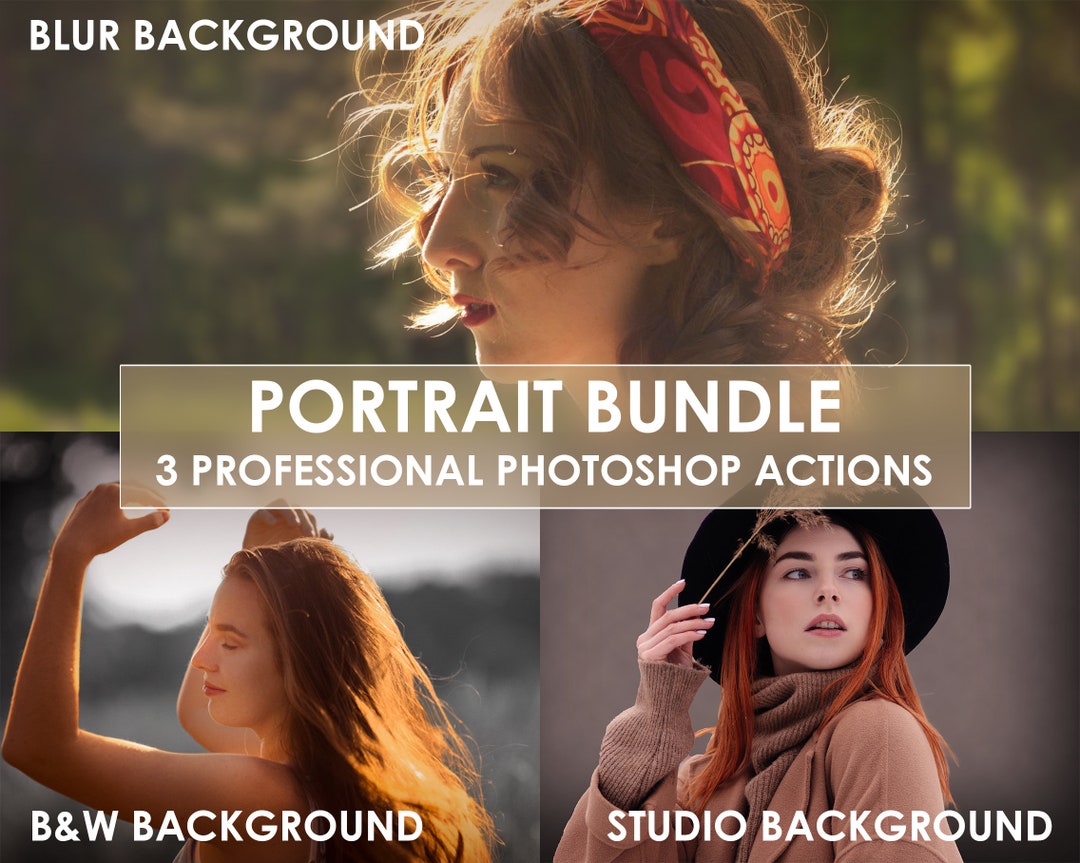 Photo Portrait Blur Background Action | Soft Focus Subject | Perfect ...