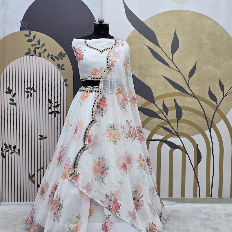 Choli White Skirt - Etsy