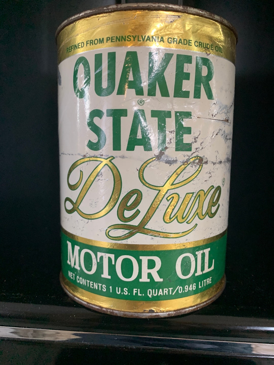 Quaker State Deluxe Motor Oil Cardboard Quart Can - Etsy