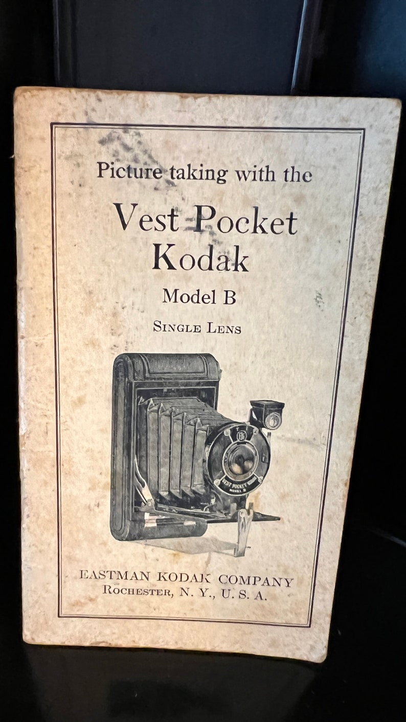 Vintage Vest Pocket Kodak Model B Camera - Etsy