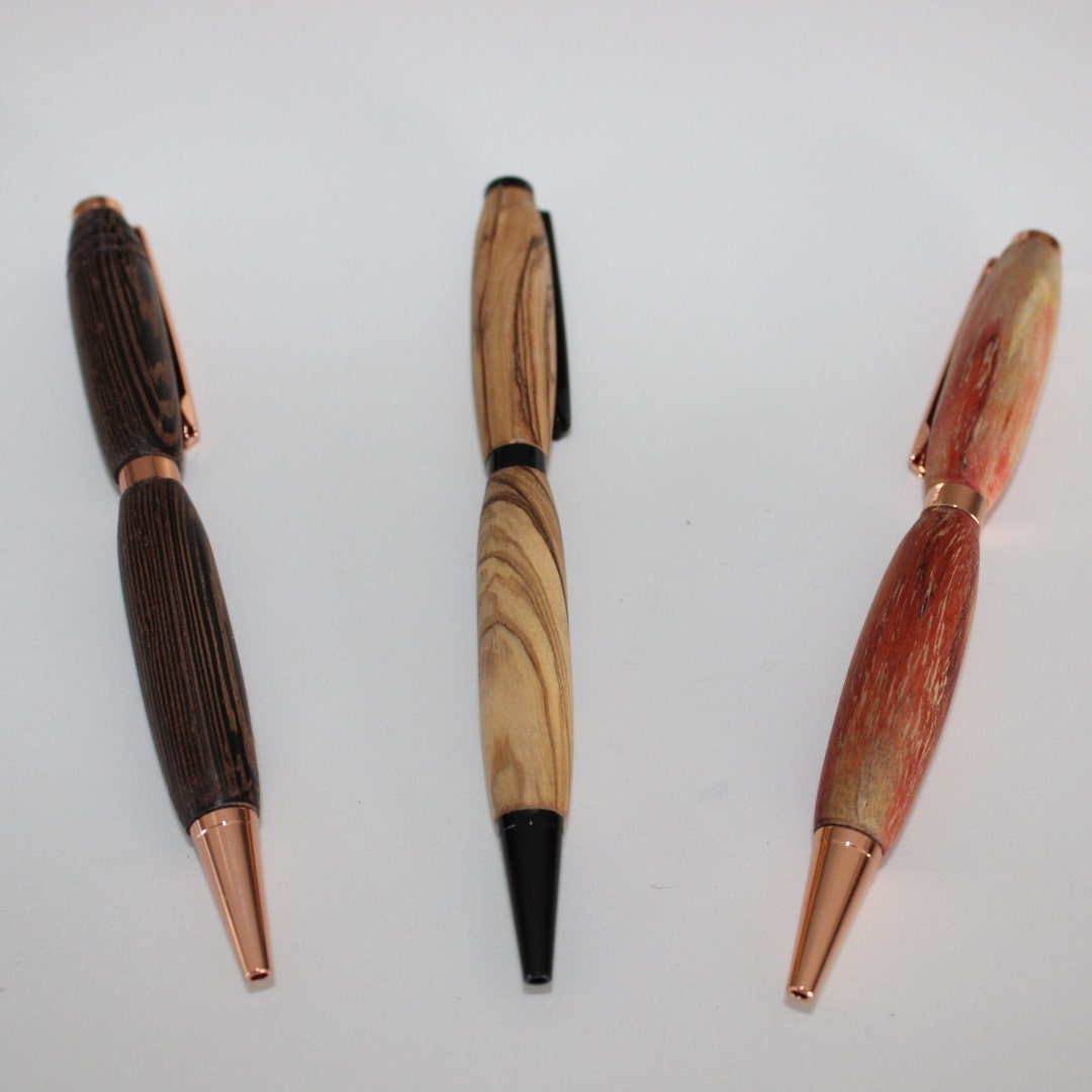 Hand Crafted Wooden Slimline Pens - Etsy