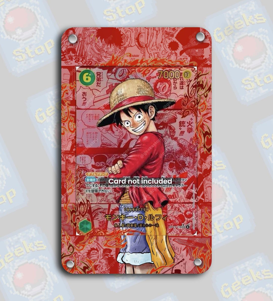 Luffy Red Manga OP13 | Extended Art Display Case for OPTCG - Etsy