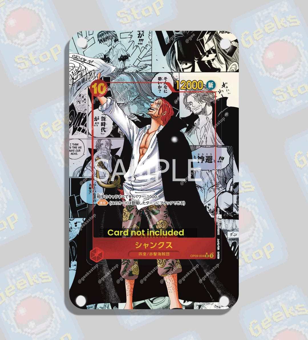 Shanks Manga OP09 | Extended Art Display Case for OPTCG - Etsy