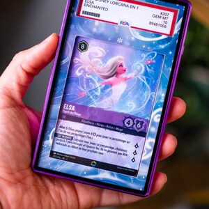 Elsa Enchanted PSA | Extended Art Display Case for Graded Lorcana Card ...