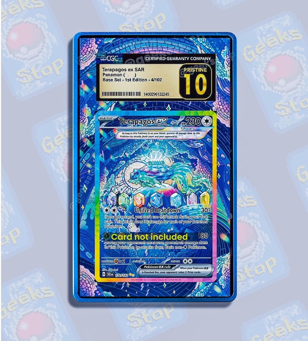 Terapagos Ex SAR PSA CGC Beckett | Extended Art Display Case for ...