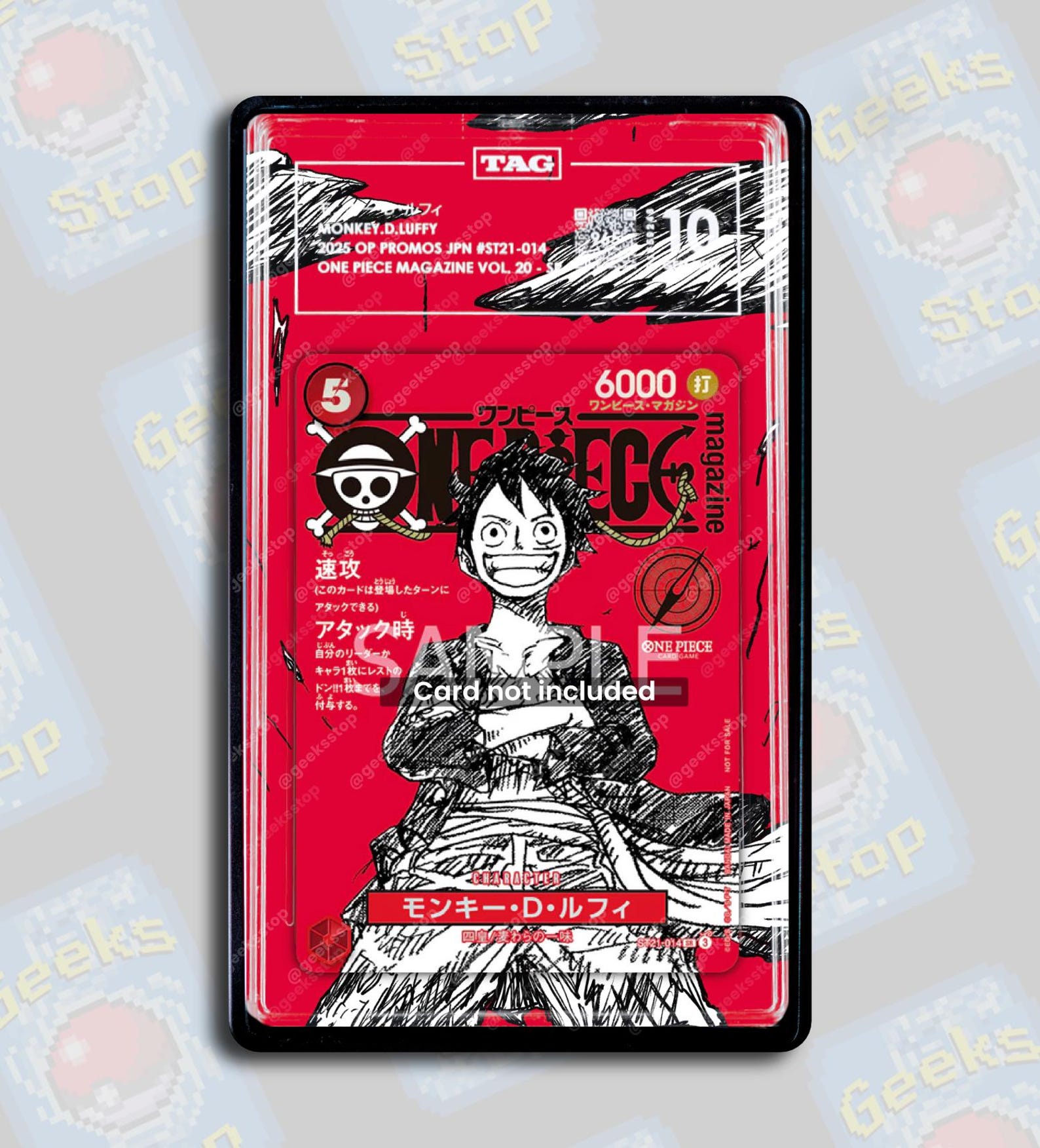 Luffy Magazine Vol. 20 Promo PSA TAG Beckett | Extended Art Display ...