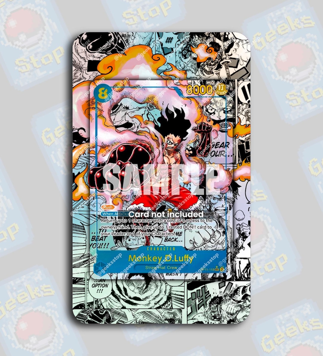 Luffy Manga OP11 | Extended Art Display Case for OPTCG - Etsy