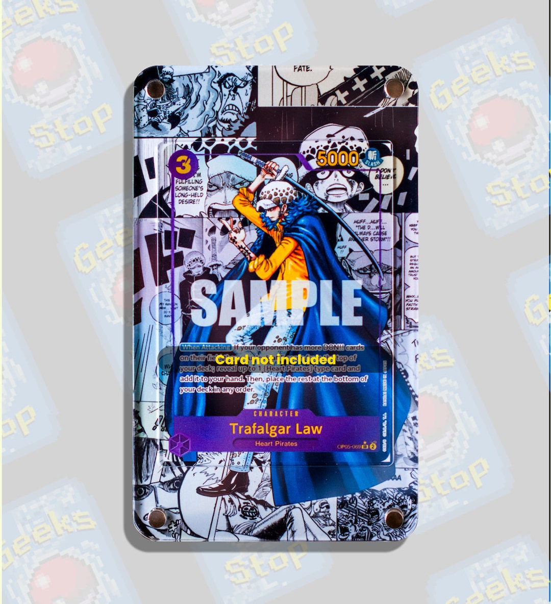Trafalgar Law Manga OP05 | Extended Art Display Case for OPTCG - Etsy