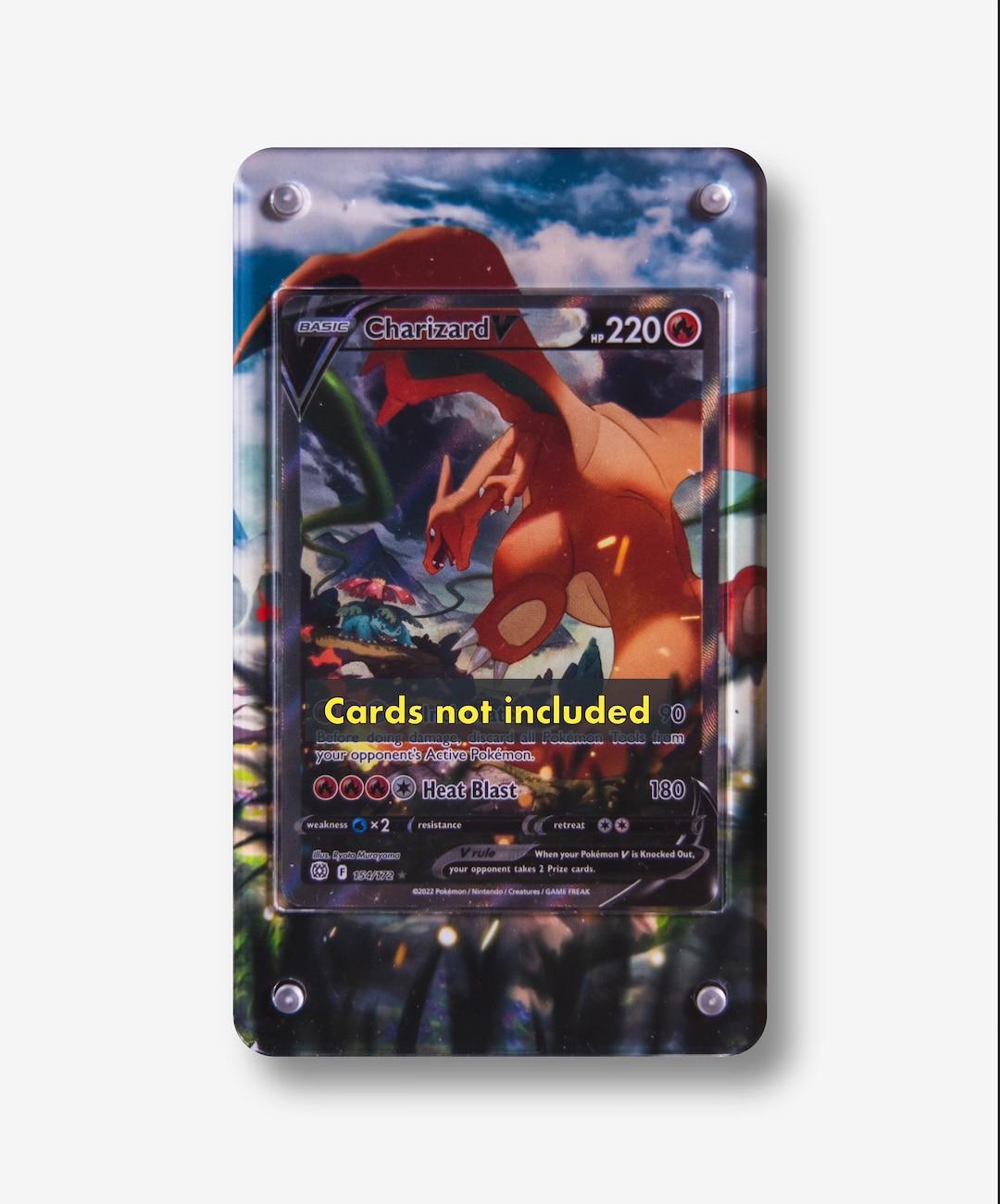 Charizard V Alternate Art Extended Art Custom Pokemon Card Display Case ...