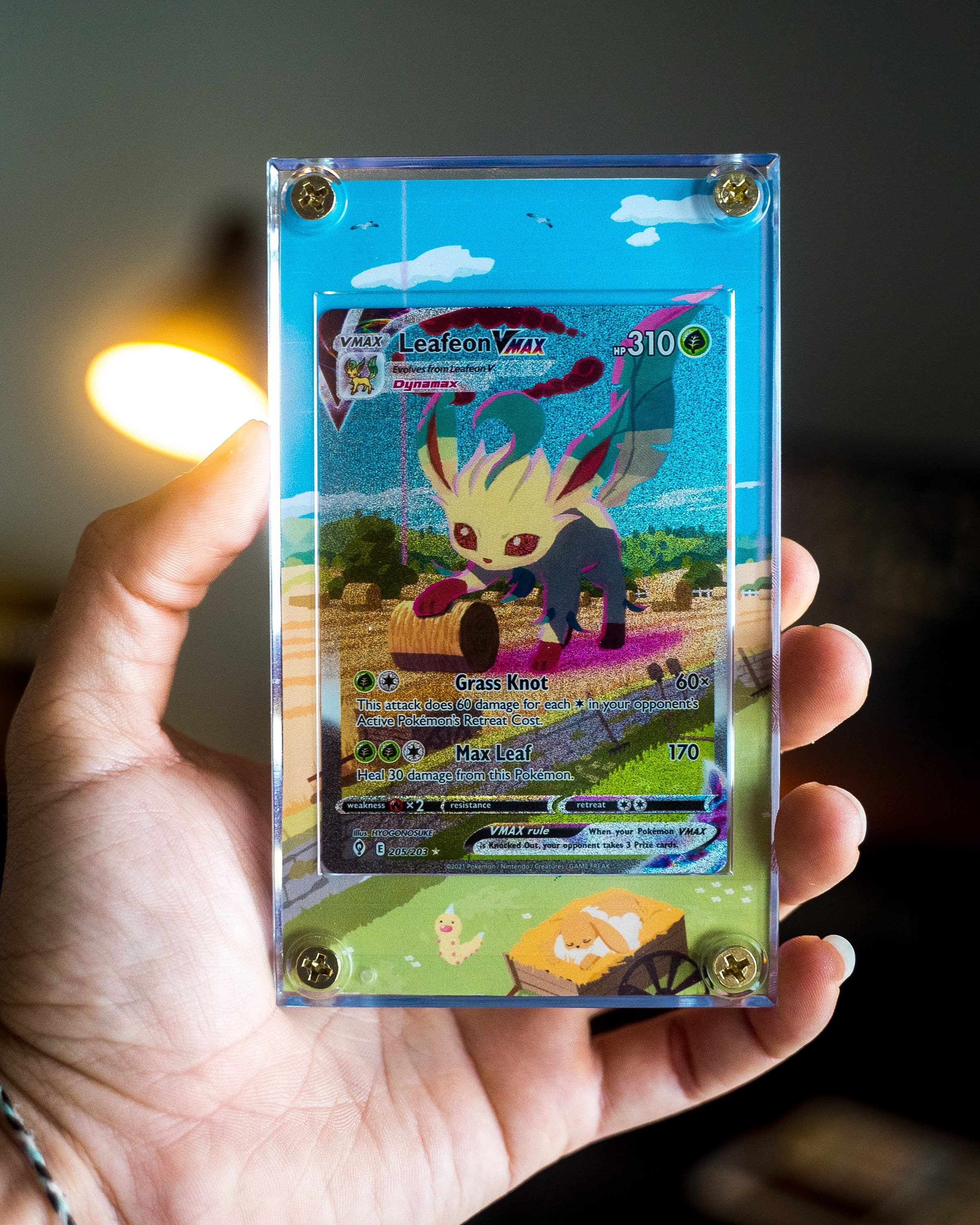 Leafeon VMAX Alternate Art Custom Pokemon Card Display Case - Etsy ...