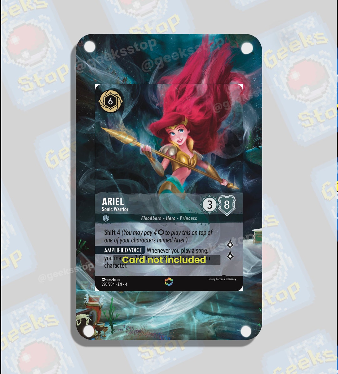Ariel Sonic Warrior Enchanted | Extended Art Display Case for Lorcana ...