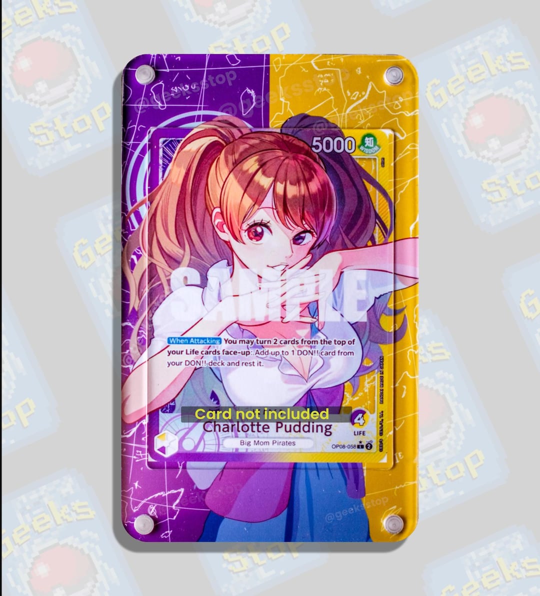 Charlotte Pudding Leader Alt Art | Extended Art Display Case for OPTCG ...