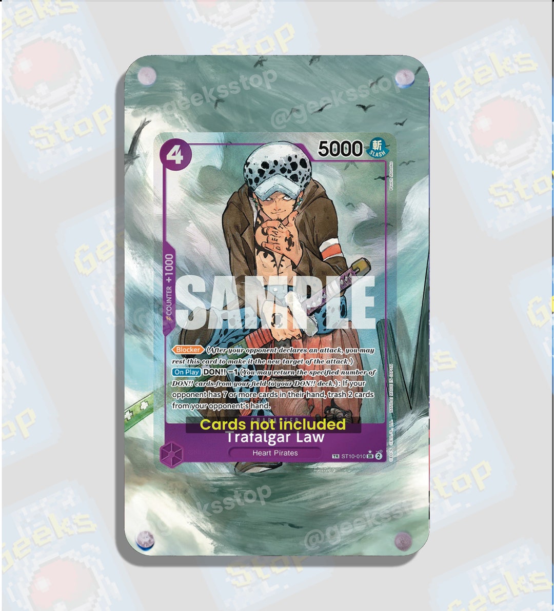 Trafalgar Law Treasure Rare | Extended Art Display Case for OPTCG - Etsy