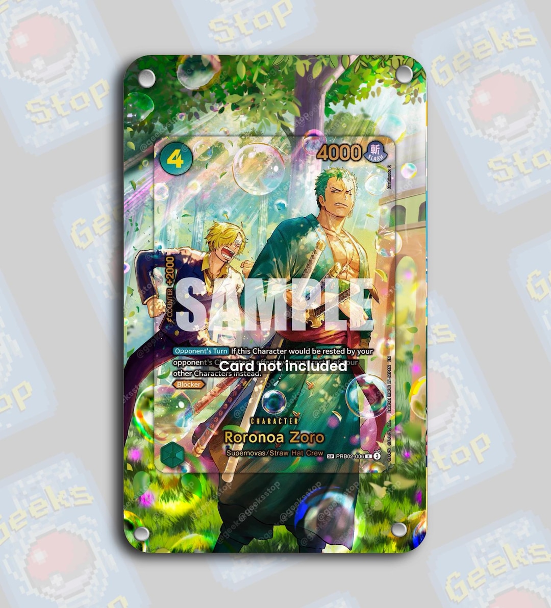 Zoro SP OP14 | Extended Art Display Case for OPTCG - Etsy