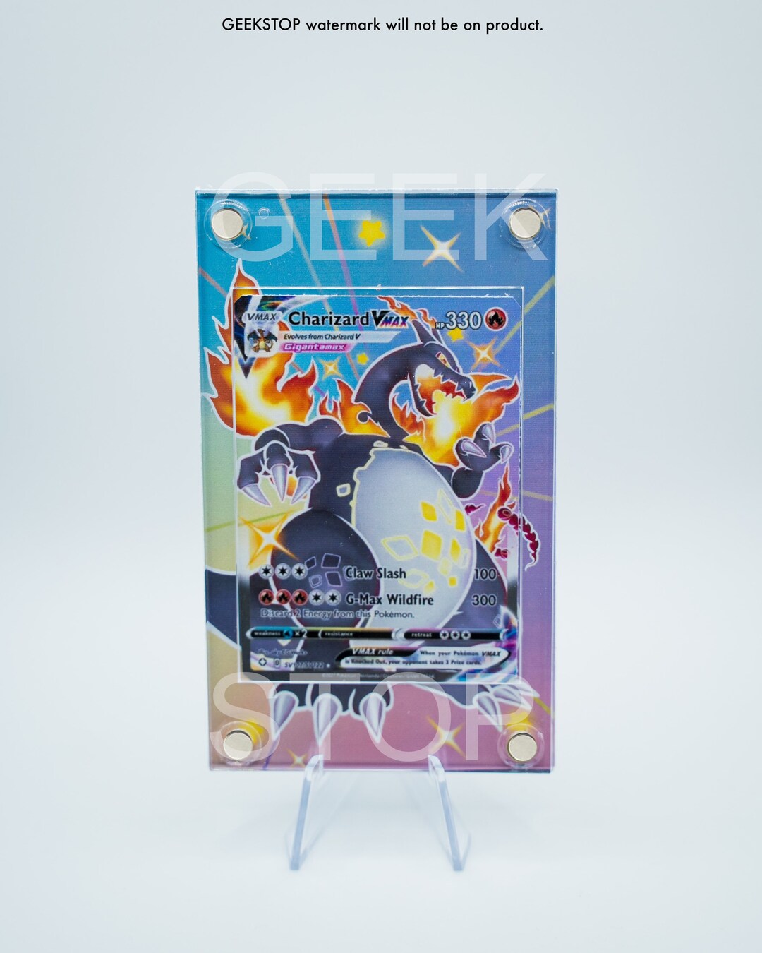 Shiny Charizard VMAX Custom Pokémon Card Display Case - Etsy