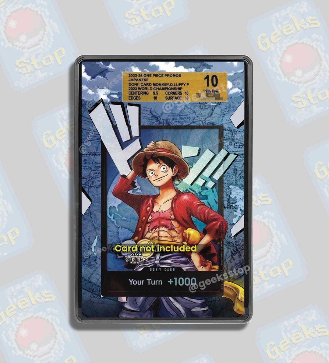 Luffy Don Championship BGS PSA | Extended Art Display Case for OPTCG - Etsy