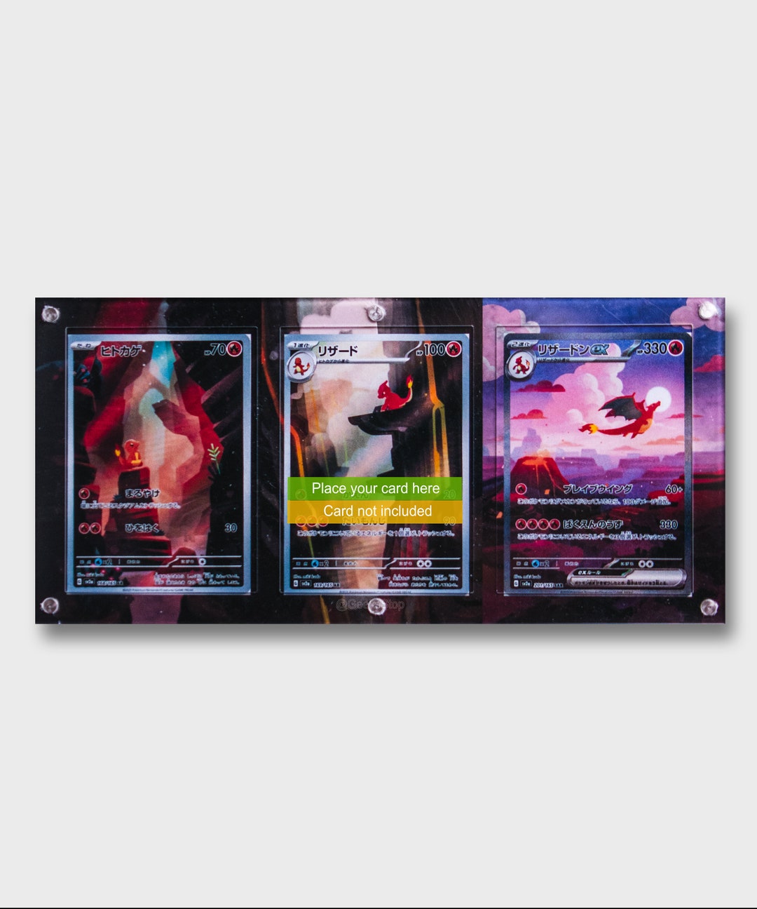 Charmander Charmeleon Charizard Ex Art Rare Alt Custom Display - Etsy UK