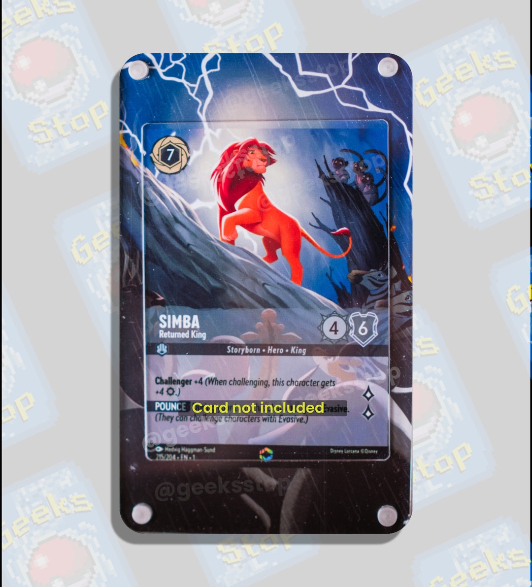 Simba Enchanted | Extended Art Display Case for Lorcana - Etsy